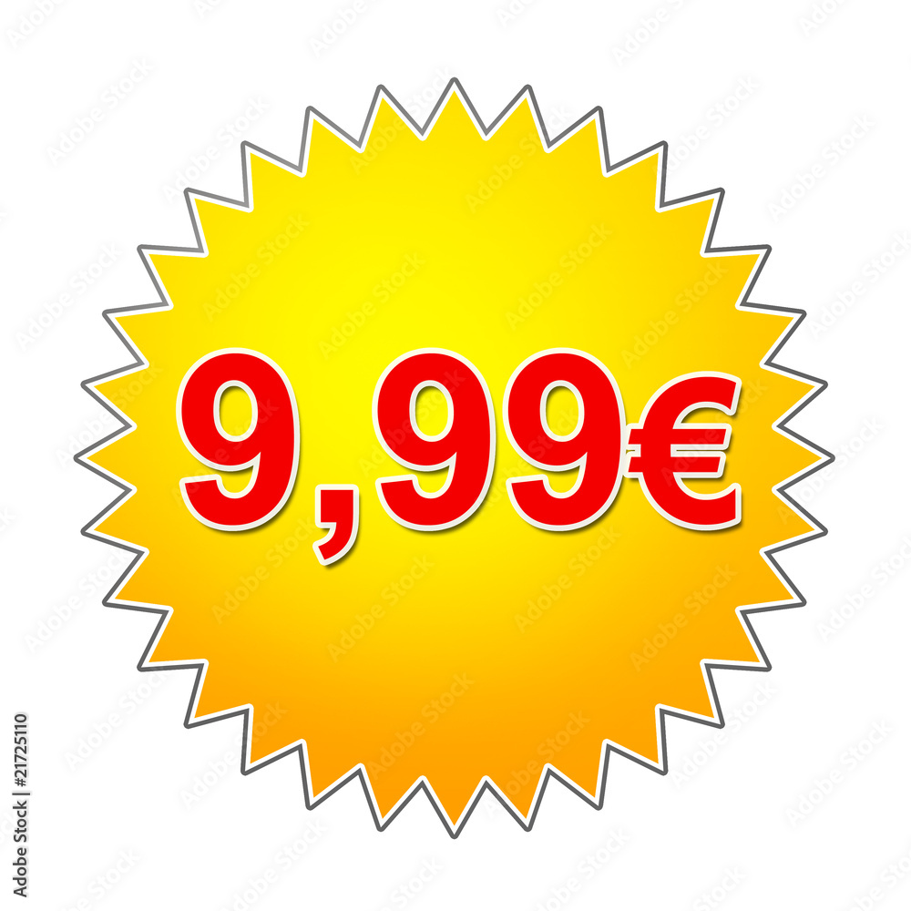 Stock Illustration 9 99 Euro Adobe Stock