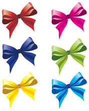 Six Yellow Bows Free Stock Photo - Public Domain Pictures
