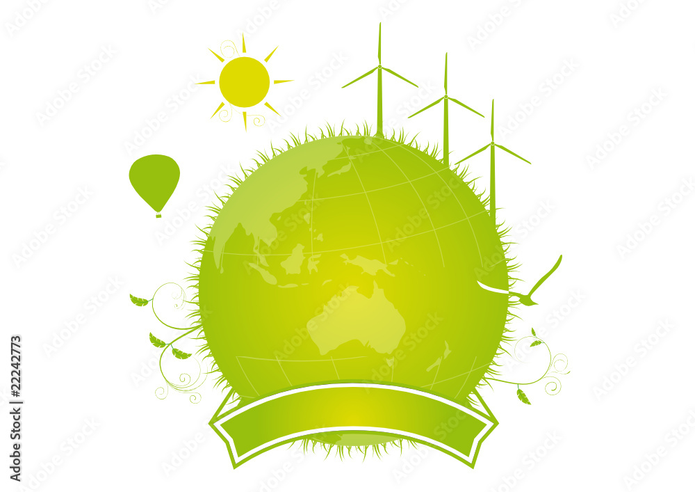 concepto tierra ecologica Stock Vector | Adobe Stock