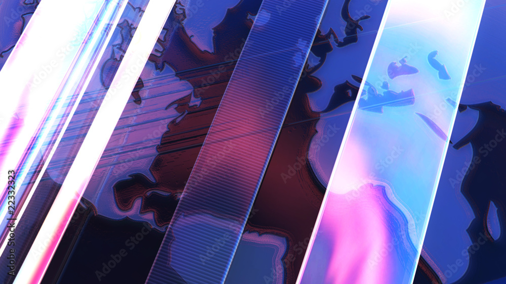 Abstract background blue 3D map timezone Stock Illustration | Adobe Stock