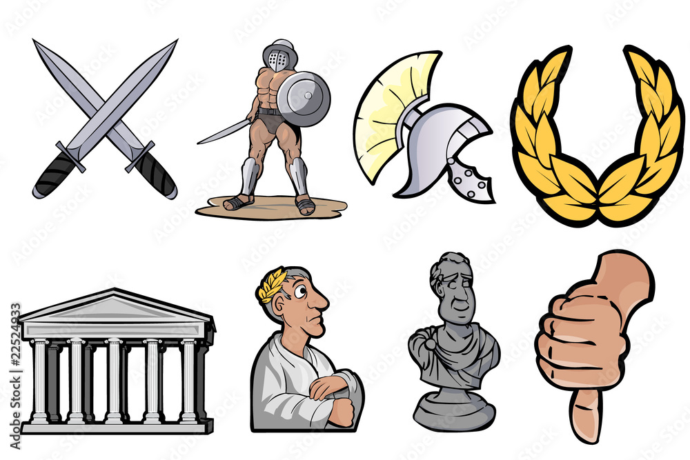 Roman Clip Art Stock Vector | Adobe Stock
