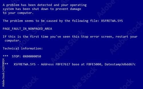 PC crash screen Stock Illustration | Adobe Stock