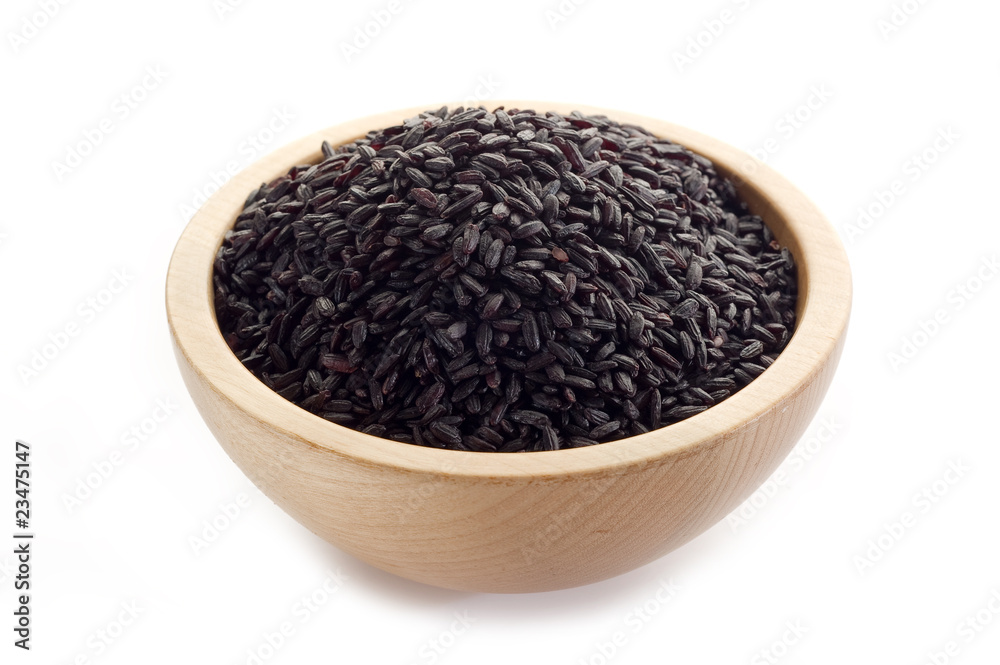 black chinese rice - riso nero cinese Stock Photo | Adobe Stock