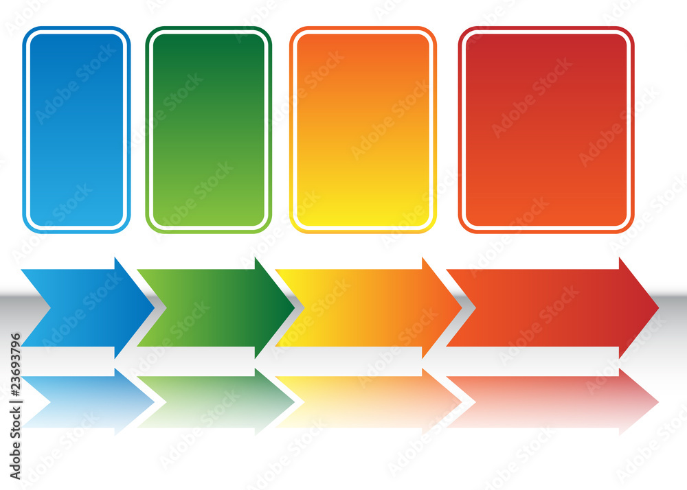 Heat Map Arrow Chart Stock Illustration | Adobe Stock