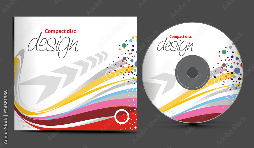Vektor Stok cd cover design | Adobe Stock
