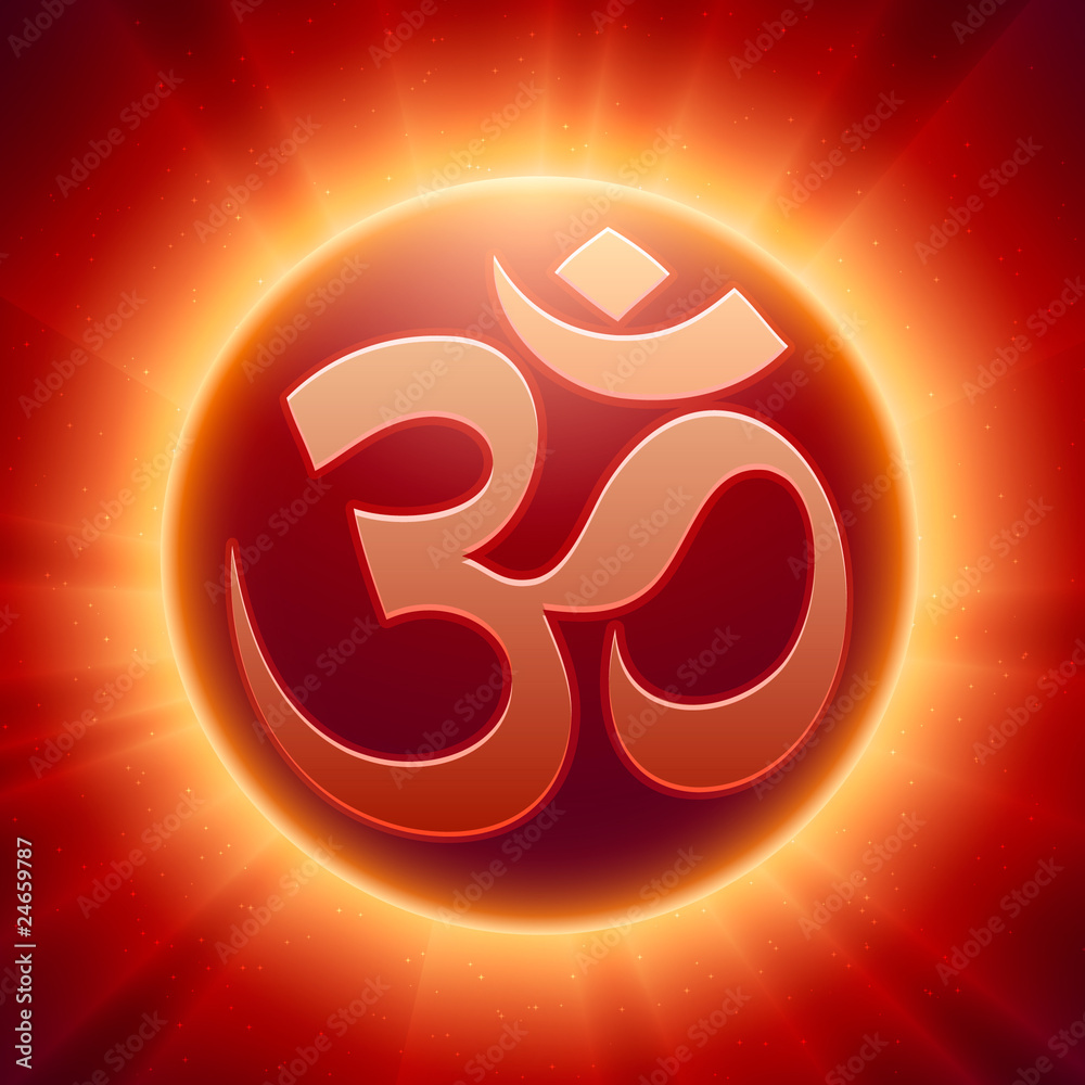 Vector Hindu Om Symbol Stock Vector | Adobe Stock