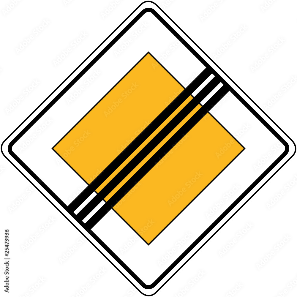 Ende Der Vorfahrtsstrasse