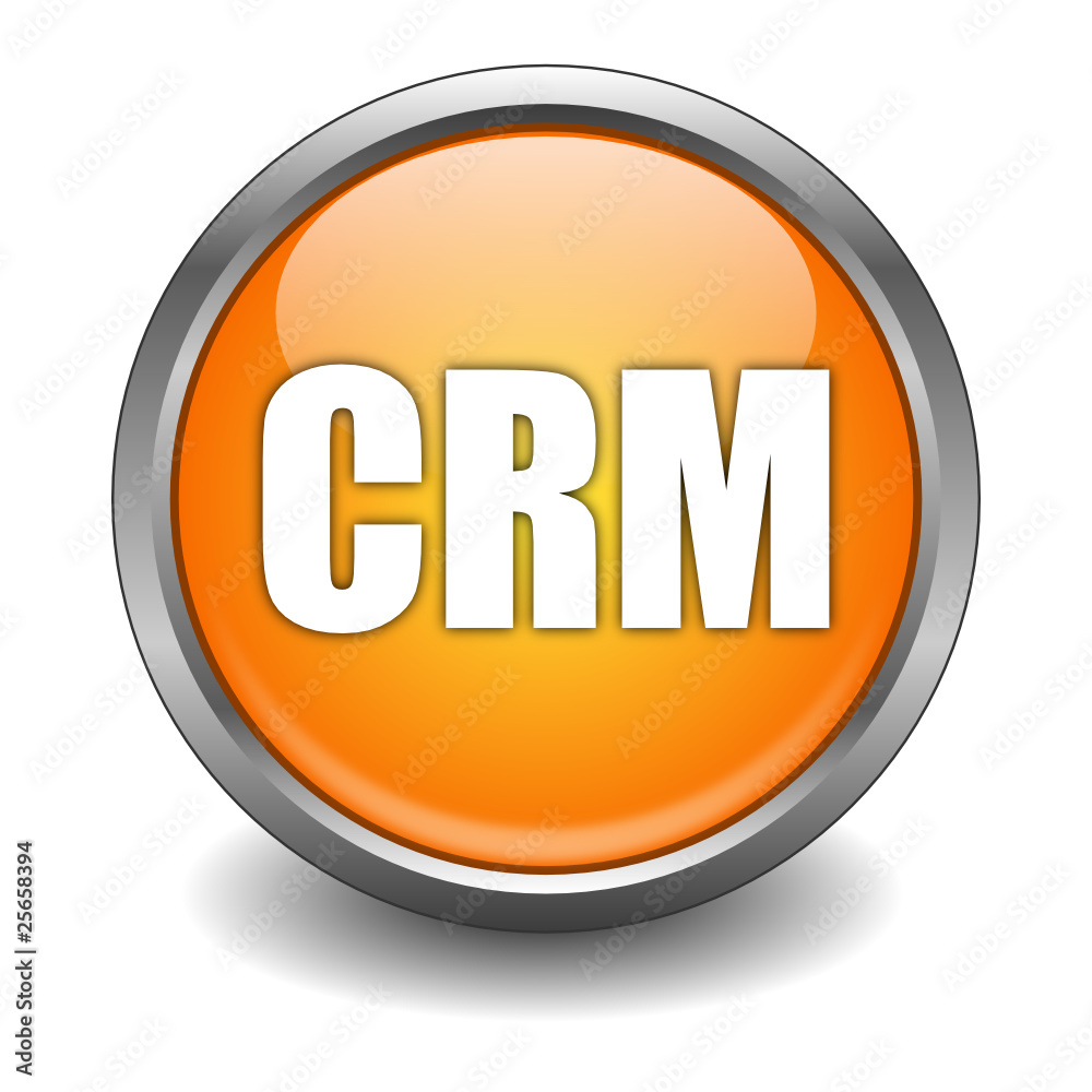 CRM Button Stock Vector | Adobe Stock