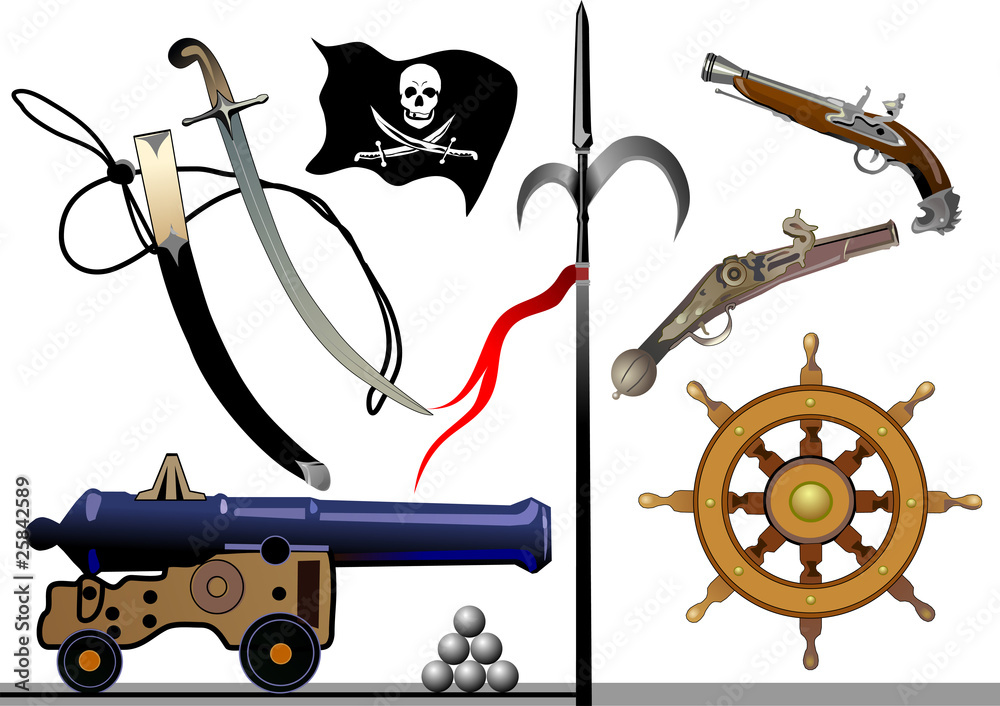 pirate wrapons