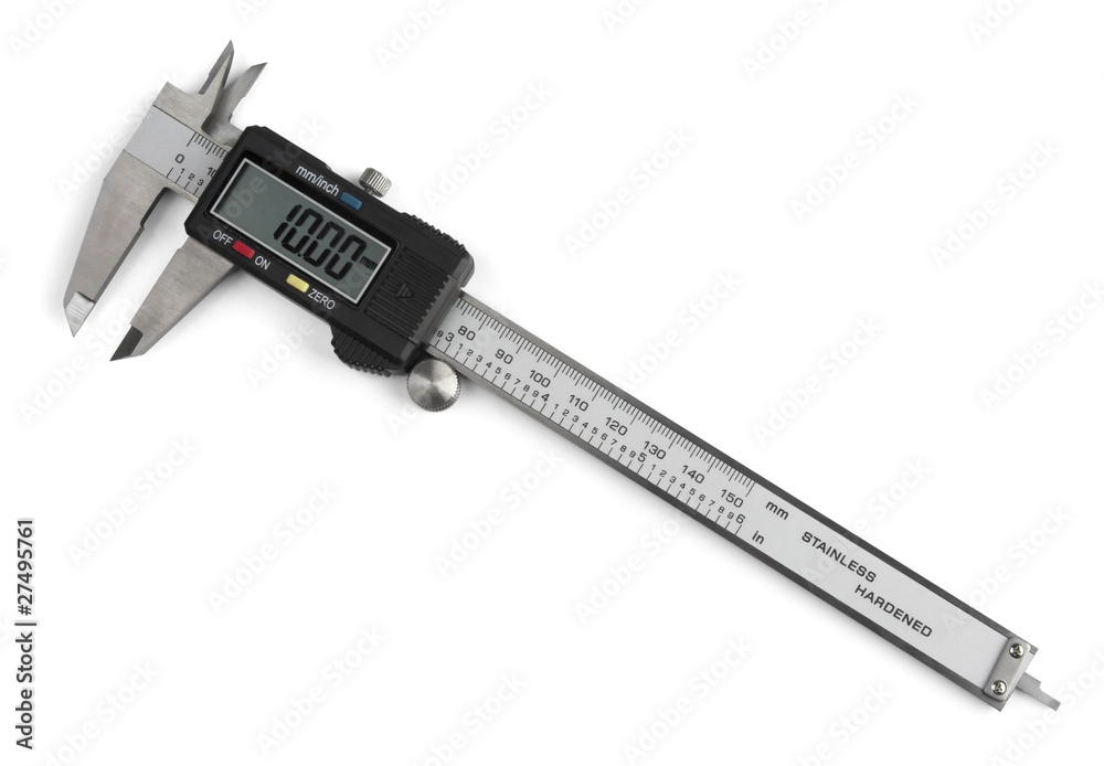 Electronic digital vernier caliper Stock Photo | Adobe Stock