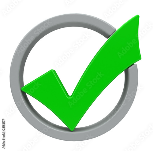 Grüner Haken Stock-Illustration | Adobe Stock