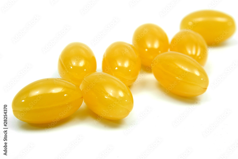 Foto de Stock Pastillas amarillas | Adobe Stock