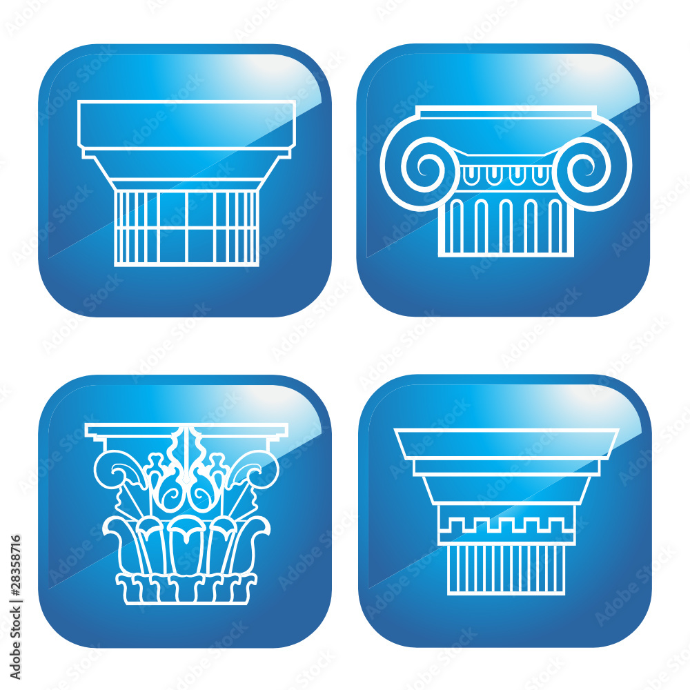 columns and capitals Stock Vector | Adobe Stock