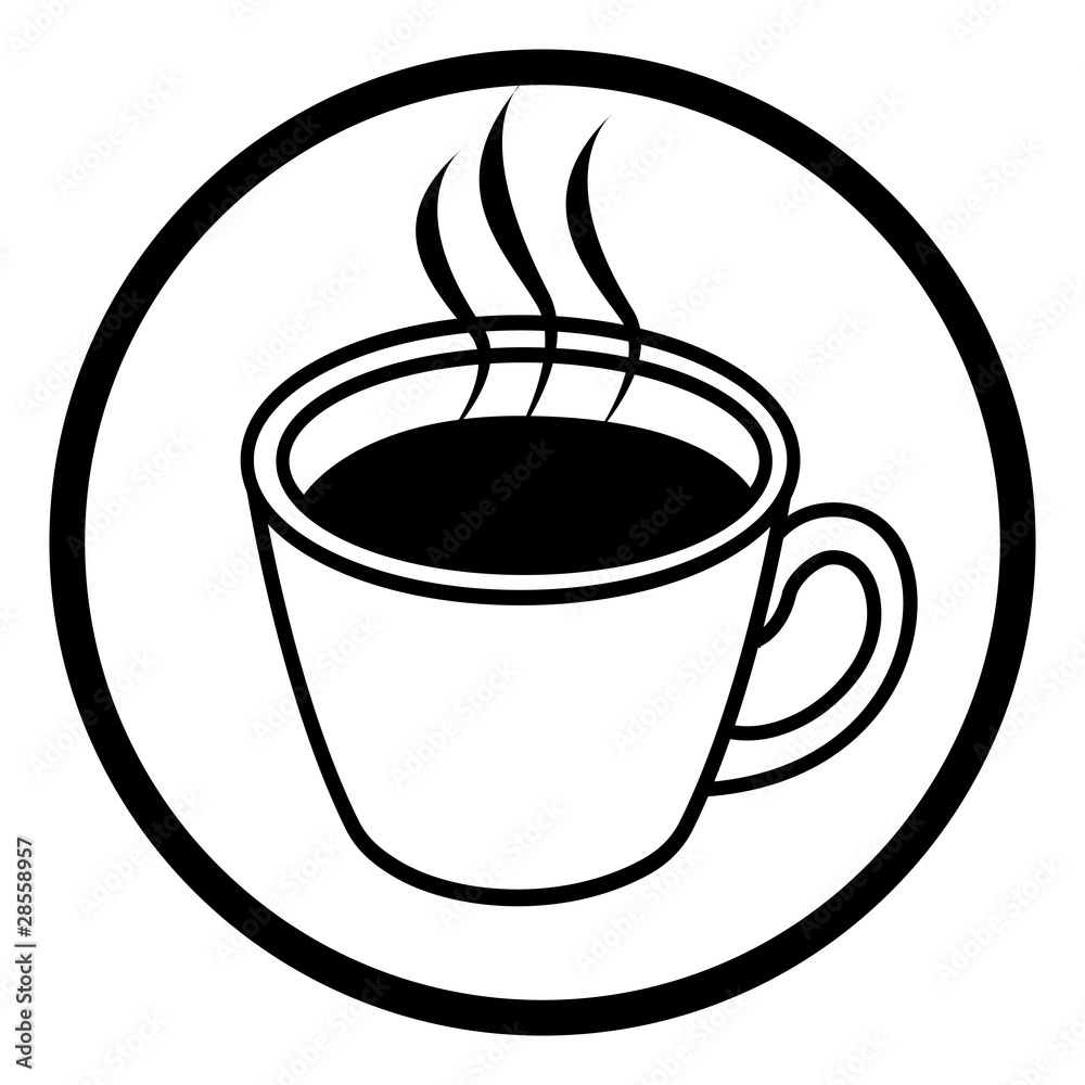 coffee cup outline Stock Vector | Adobe Stock