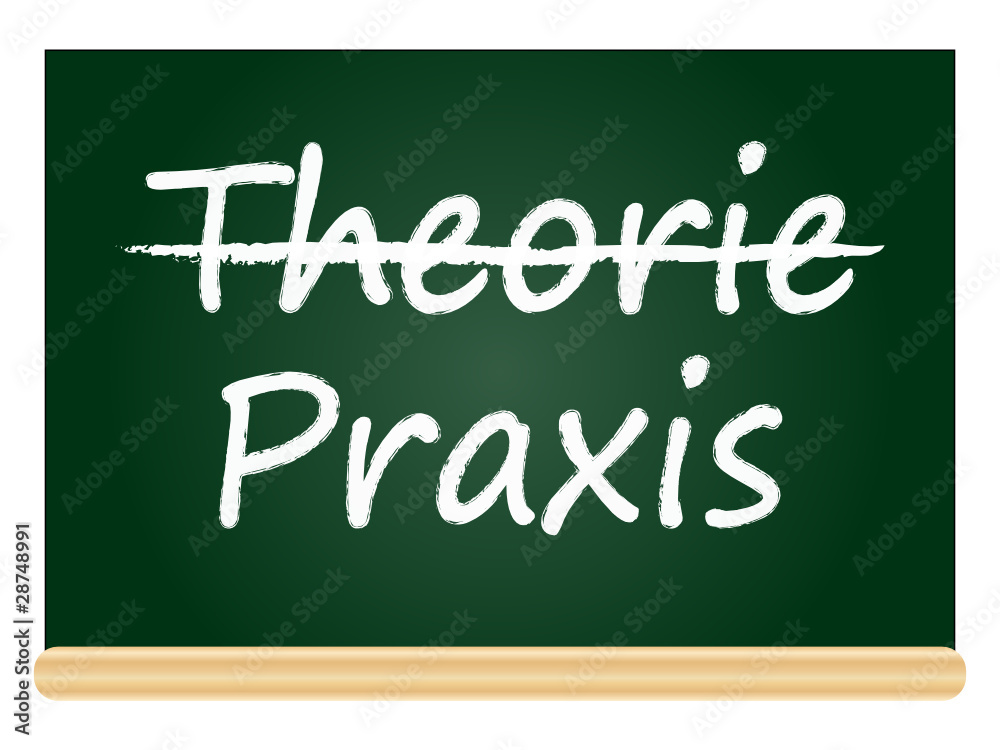 Theorie - Praxis Stock Vector | Adobe Stock