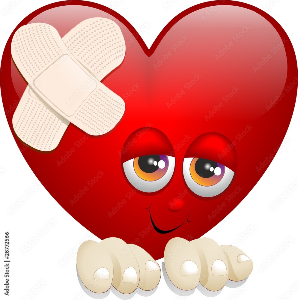 Cuore Amore Cartoon-Love Heart Cartoon-Vector Stock Vector | Adobe Stock