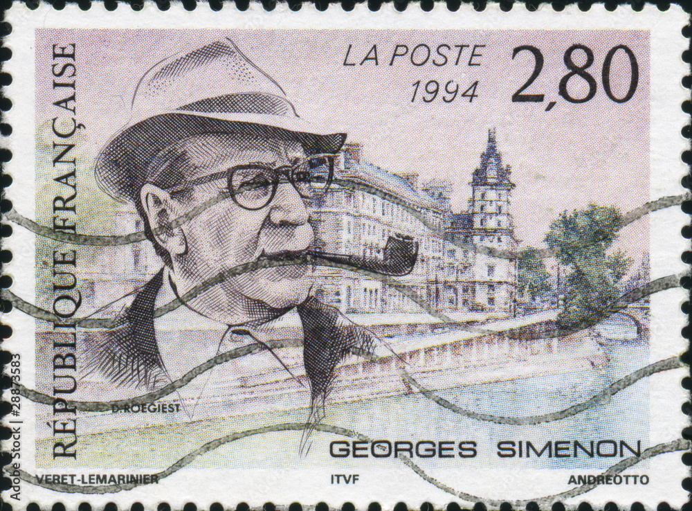 Georges Simenon 1903-1989. Stock Photo | Adobe Stock
