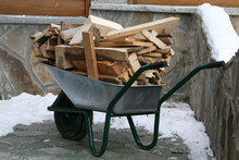 Winter Wheelbarrow Free Stock Photo - Public Domain Pictures