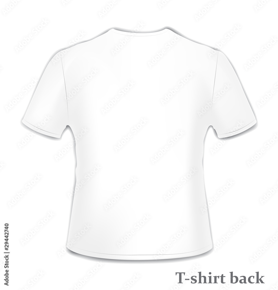 T-shirt back side Stock Vector | Adobe Stock