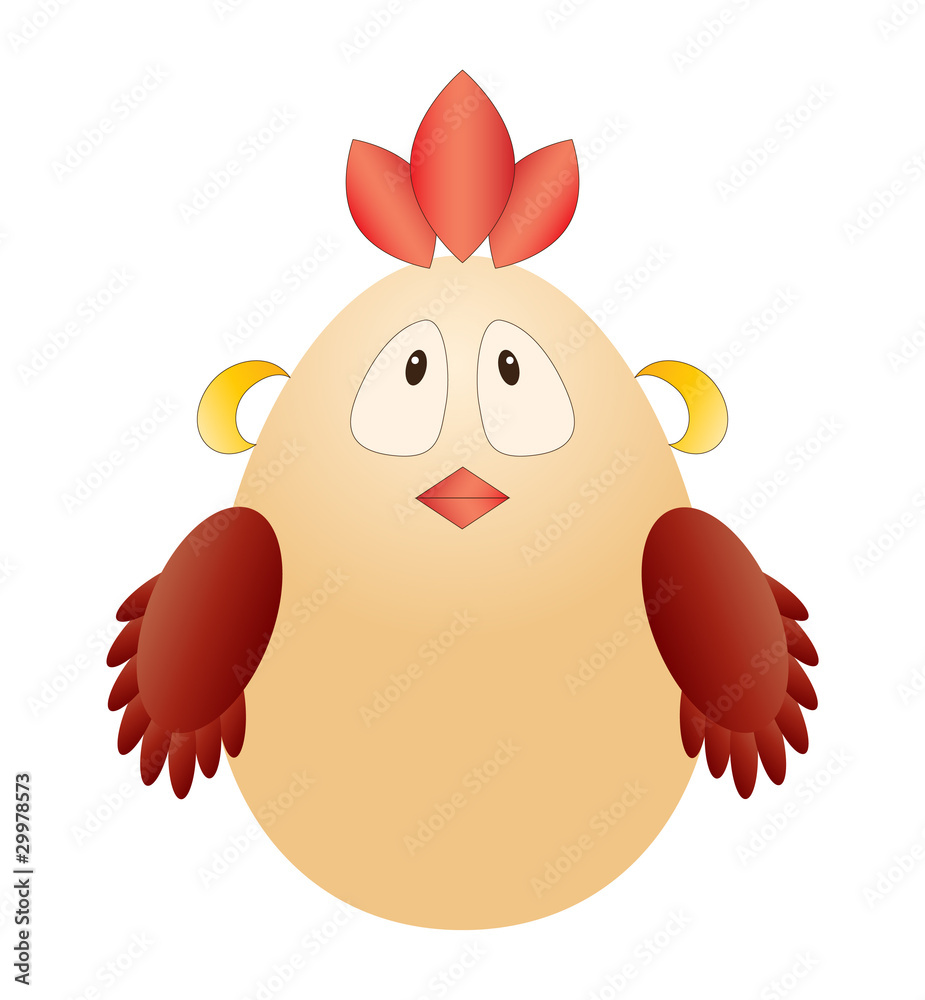 Funny chicken Stock Vector | Adobe Stock