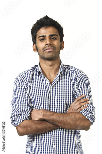 portrait jeune homme indien Photo Stock | Adobe Stock