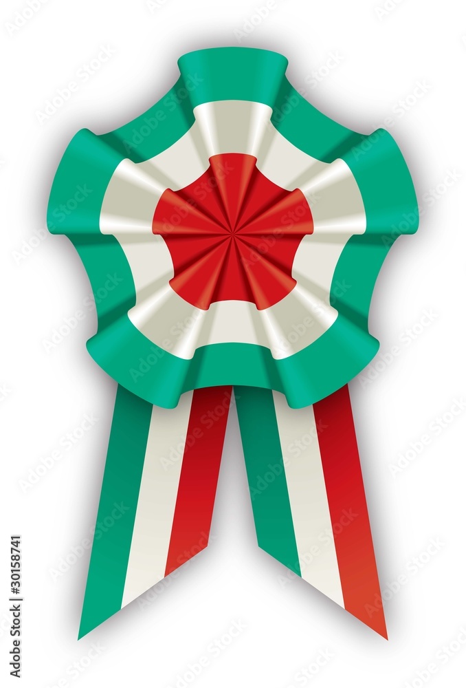 coccarda tricolore 150 - anniversary italian cockade Stock Vector ...