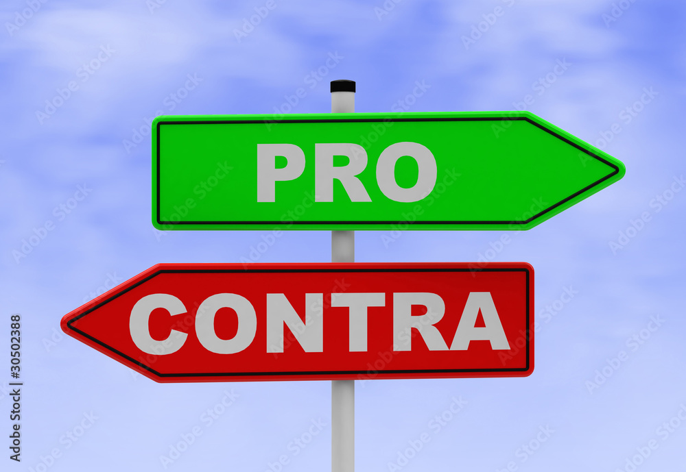 Stock-Illustration „PRO-CONTRA“ | Adobe Stock
