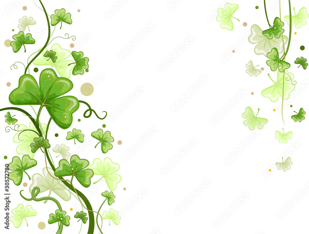 Shamrock Background Stock Vector | Adobe Stock