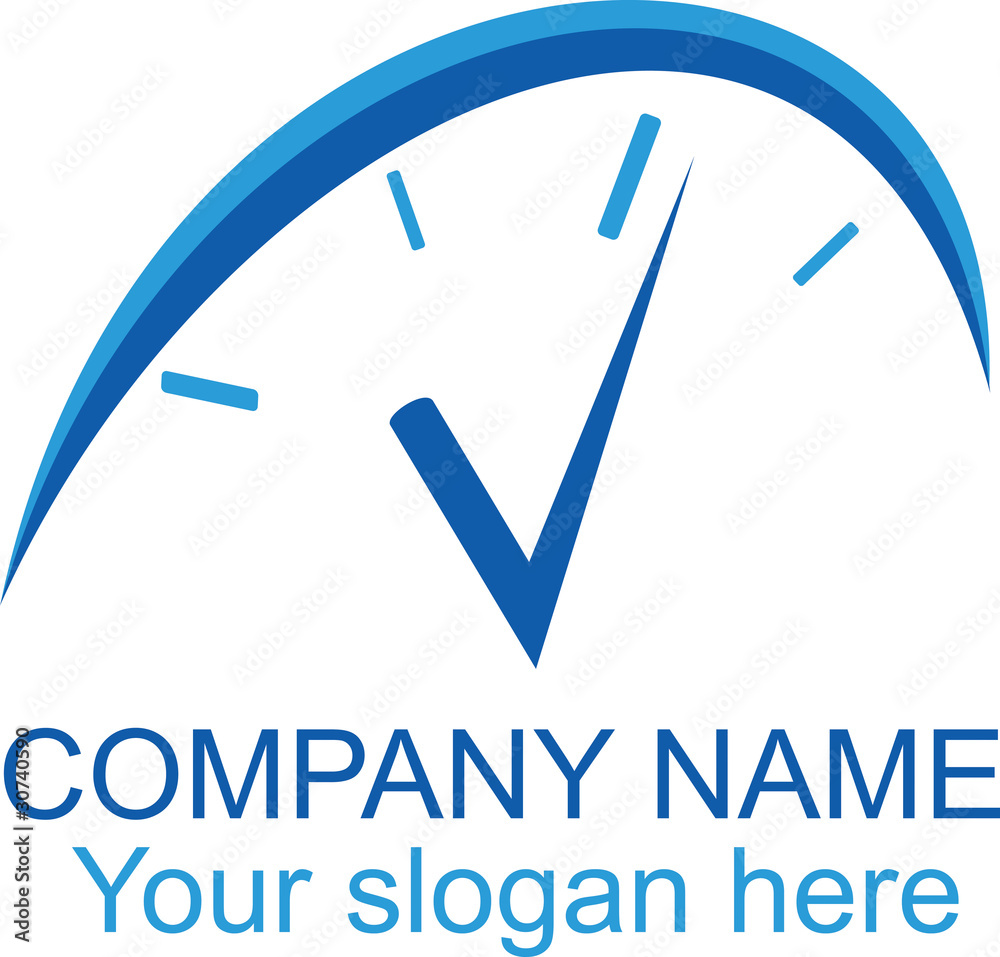 Logo Time Stock Vector Adobe Stock
