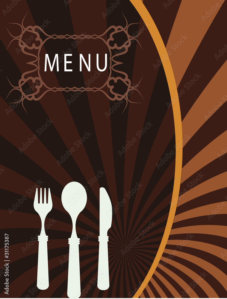 menu card Design Stock Vector | Adobe Stock