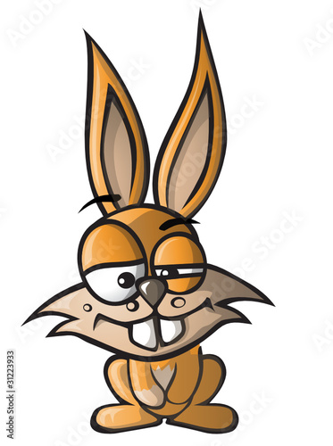 kleiner lustiger Hase - Illustration Stock-Vektorgrafik | Adobe Stock