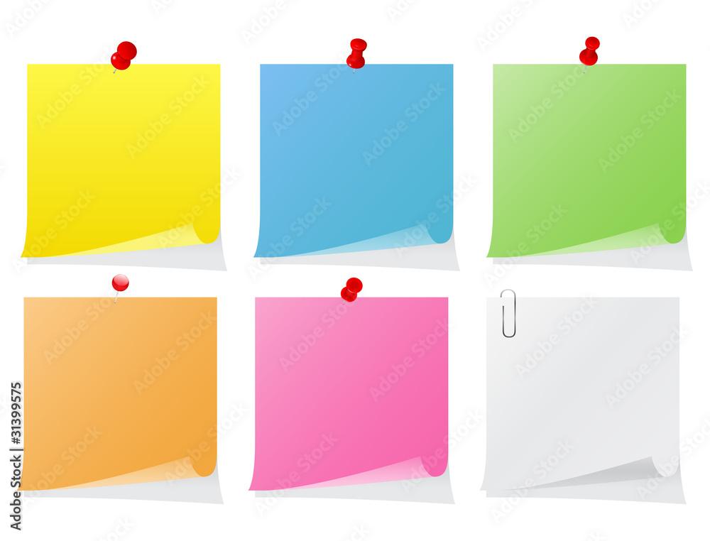 Image vectorielle Stock Vector post-it notes | Adobe Stock