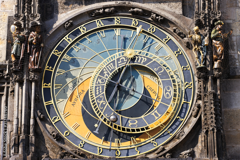 zodiacal clock Stock Photo | Adobe Stock