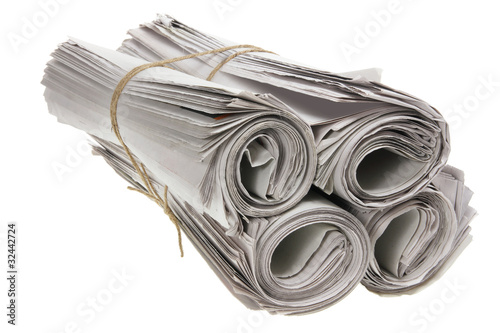 Newspaper Rolls Stock Photo | Adobe Stock