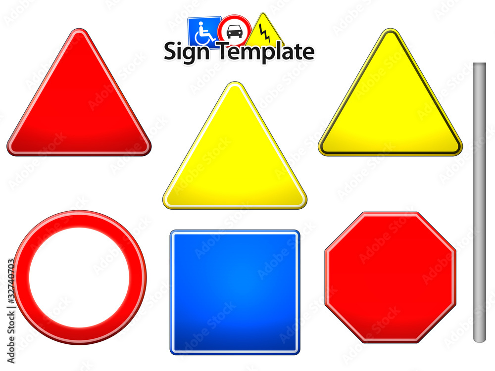 sign template Stock Illustration | Adobe Stock