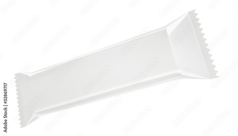 Blank chocolate bar package, 3D render Stock Illustration | Adobe Stock