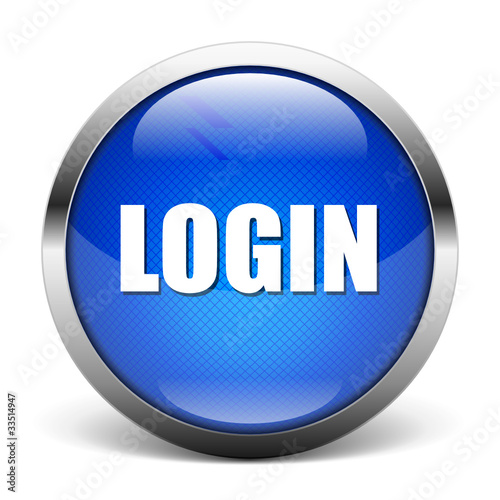 blue LOGIN icon - Buy this stock vector and explore similar vectors at ...