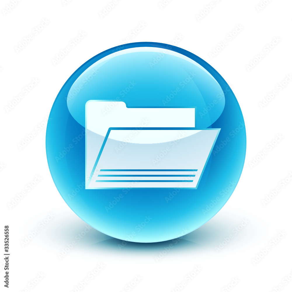 icône dossier / folder icon Stock Vector | Adobe Stock