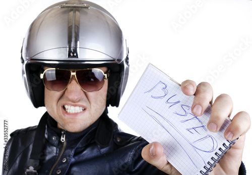 portrait of a angry policeman Stock Photo | Adobe Stock