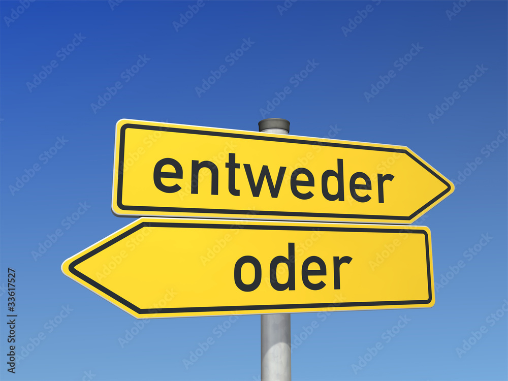 Stock-Foto „Entweder oder?“ | Adobe Stock