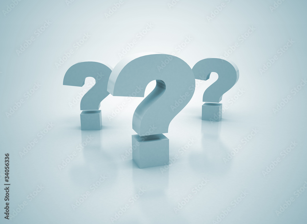 Question Marks - 3D Symbols Stock Illustration | Adobe Stock