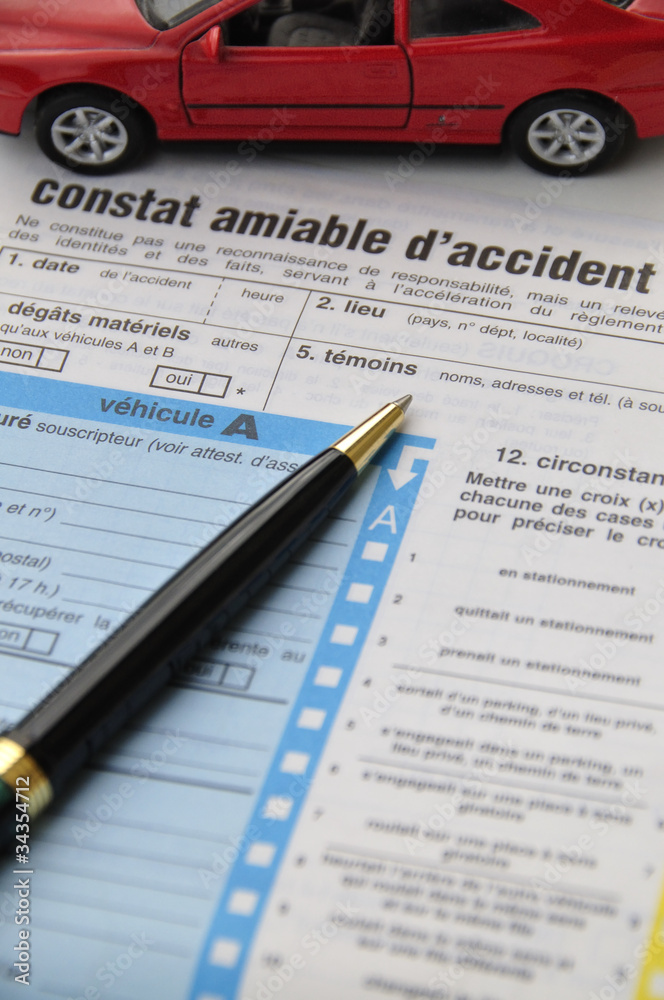 Constat amiable Stock Photo | Adobe Stock