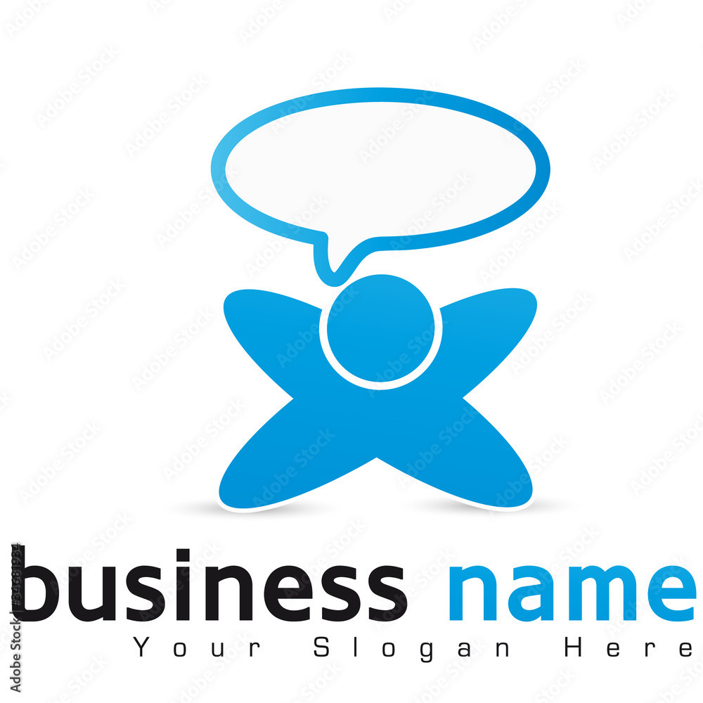 logo communication Stock Vector | Adobe Stock