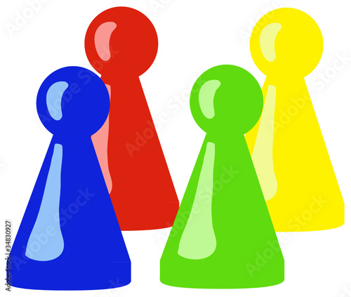 spielfiguren Stock-Vektorgrafik | Adobe Stock