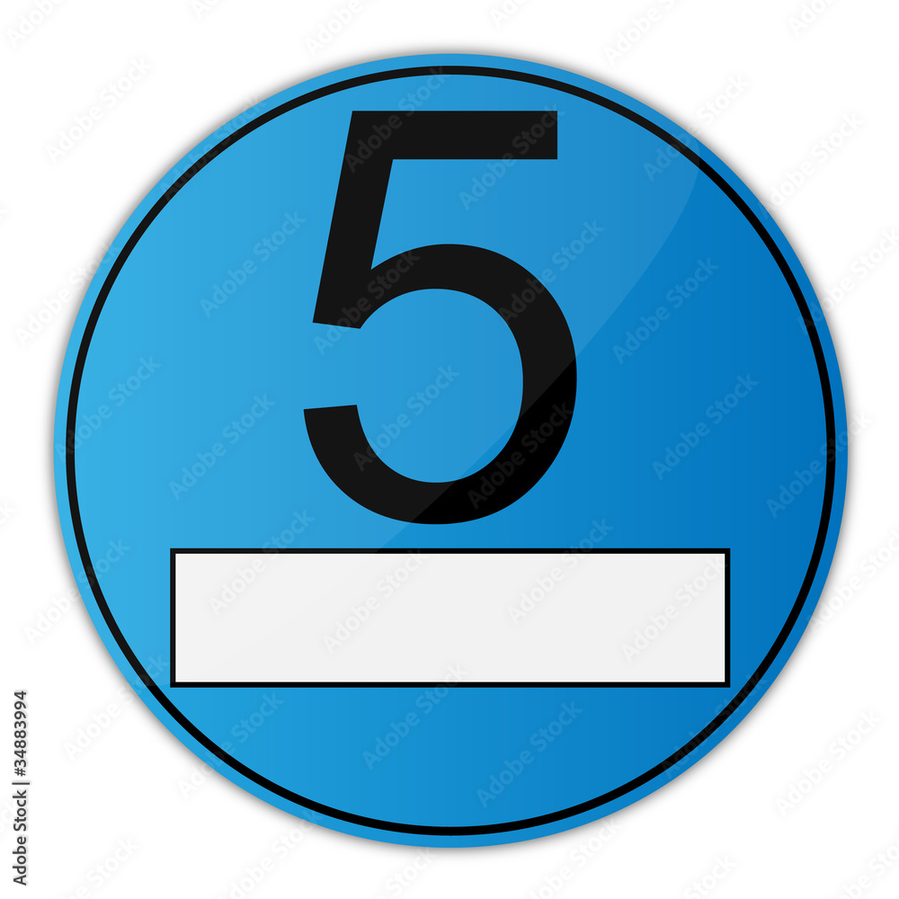 Stock-Vektorgrafik „Feinstaubplakette EURO 5“ | Adobe Stock