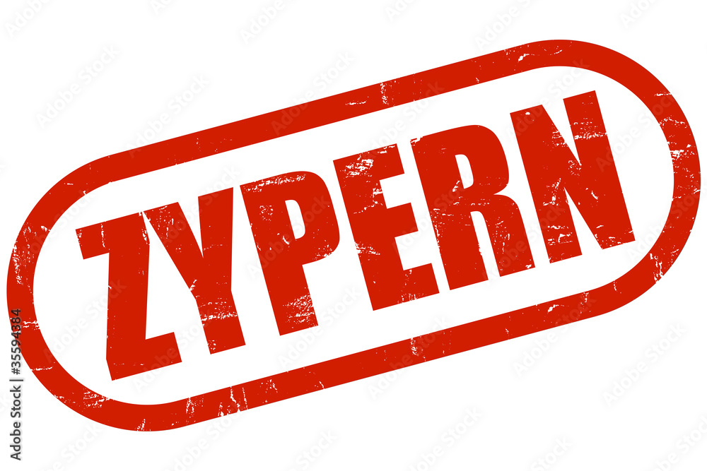 Grunge Stempel rot ZYPERN Stock Illustration | Adobe Stock
