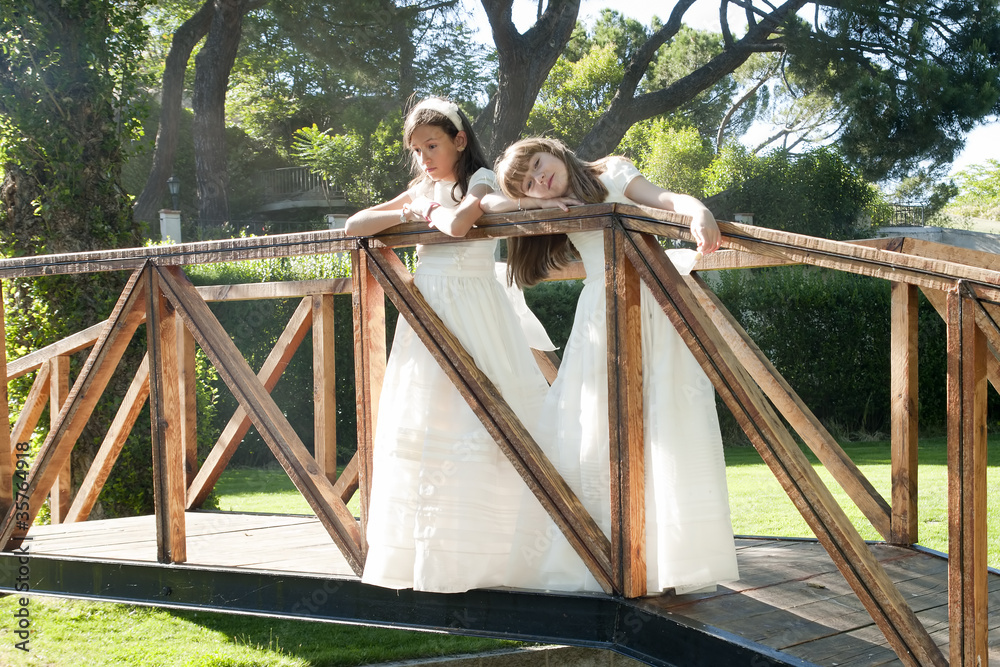 Communion Girls Stock Photo | Adobe Stock