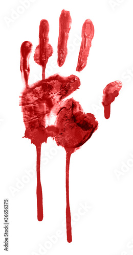 bloody handprint - Buy this stock photo and explore similar images at ...