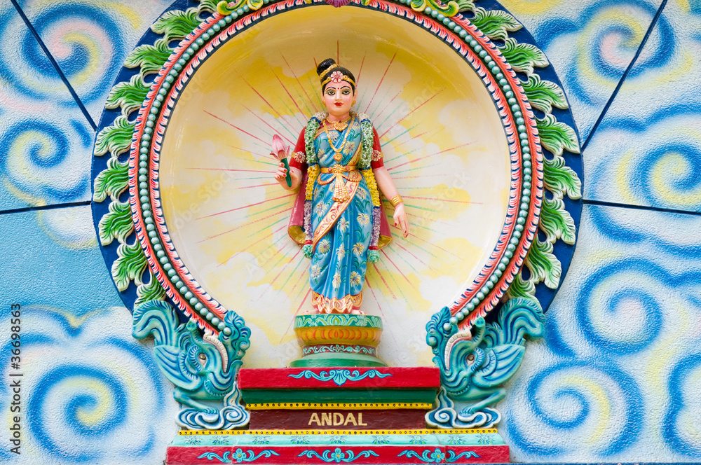 Image of Andal at Hindu temple Stock Photo | Adobe Stock