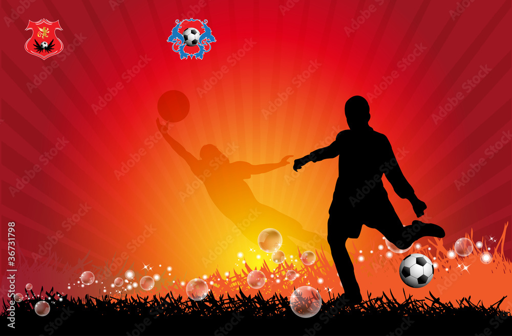 football match poster design Stock Vector | Adobe Stock